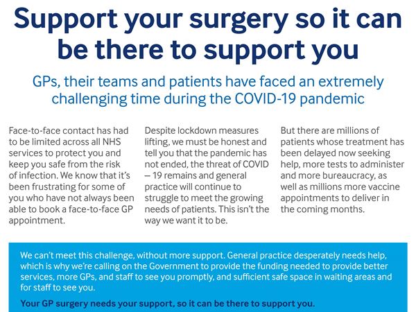 Sutterton Surgery News - Sutterton Surgery